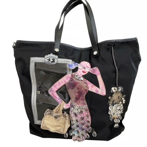 Prada | Bags | Prada Nylon Tote Bag Limited Edition Authentic Beautiful ...